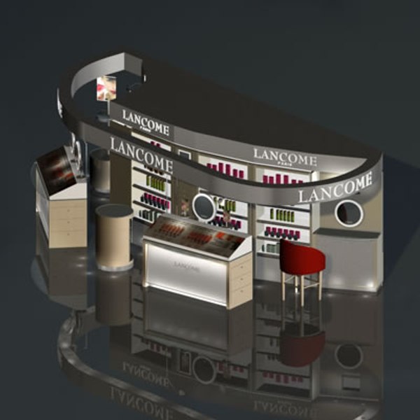loreal lancome stand 3d max