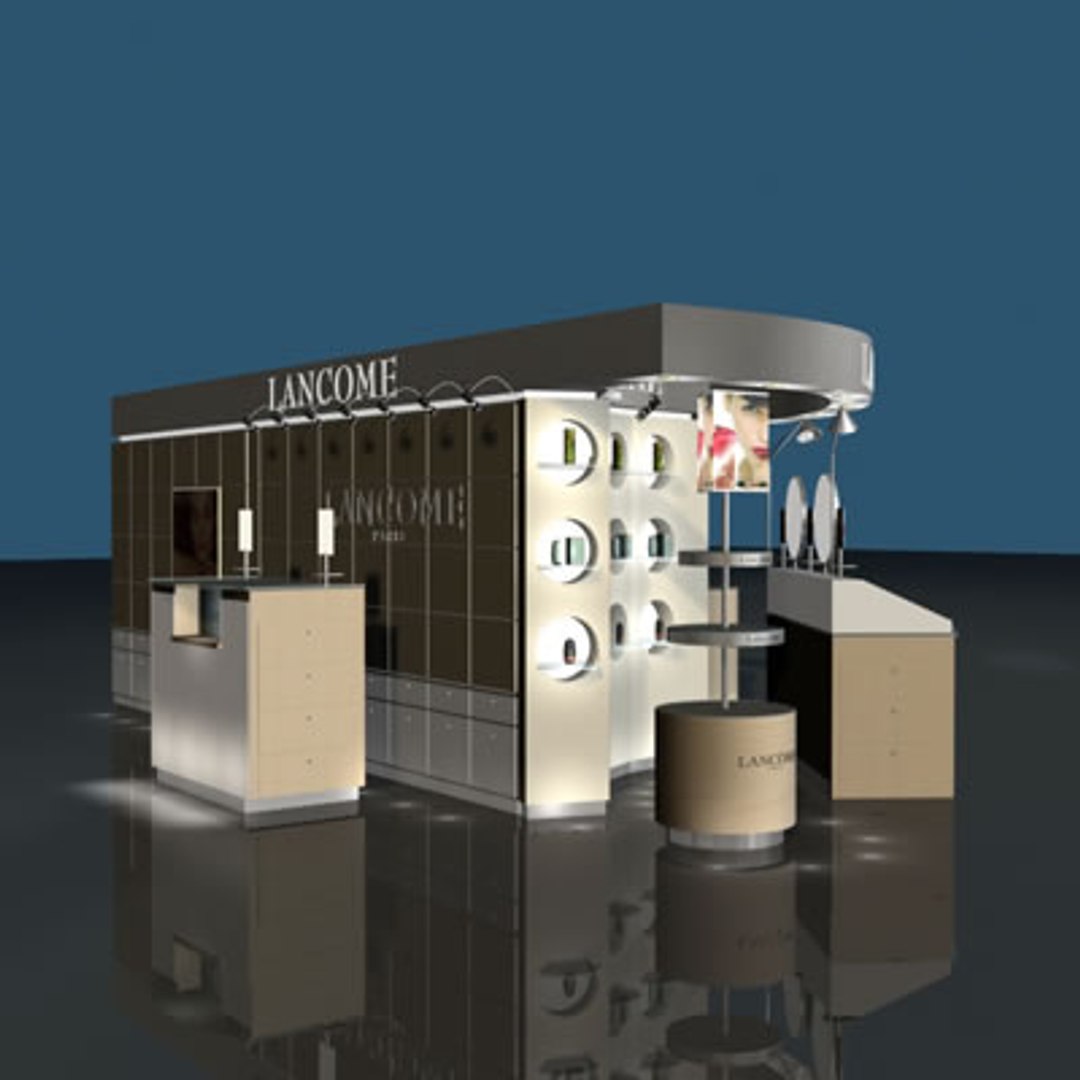 Loreal Lancome Stand 3d Max