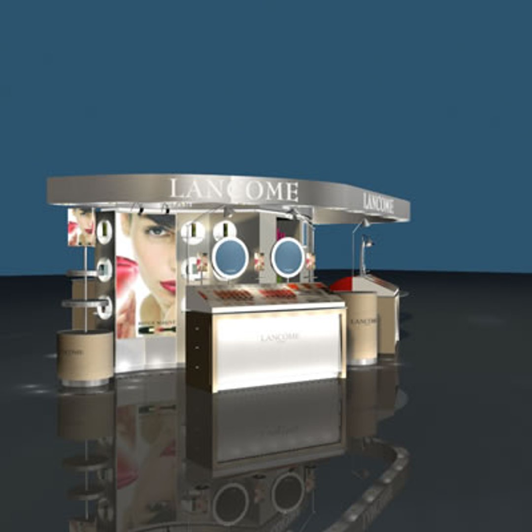 Loreal Lancome Stand 3d Max