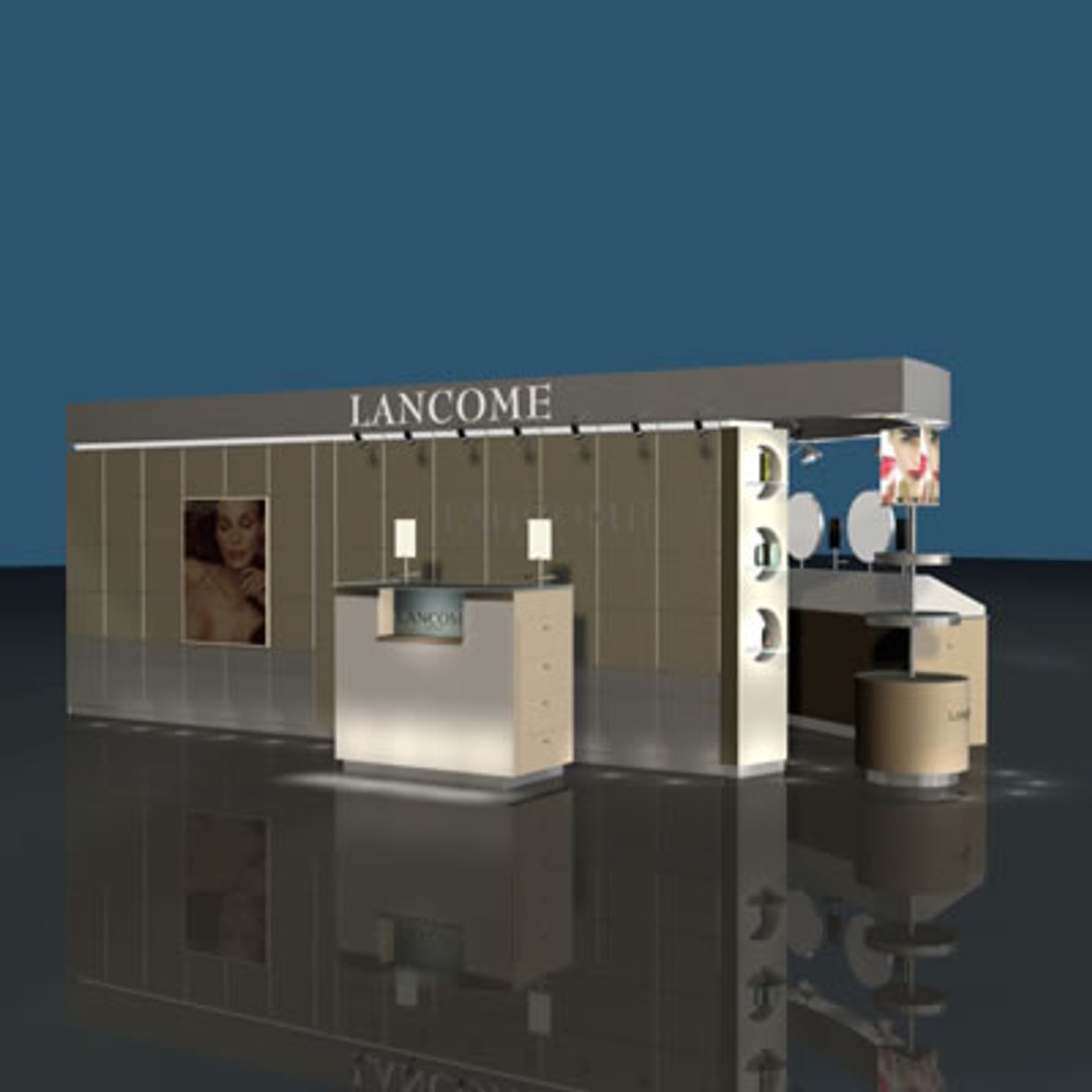 Loreal Lancome Stand 3d Max