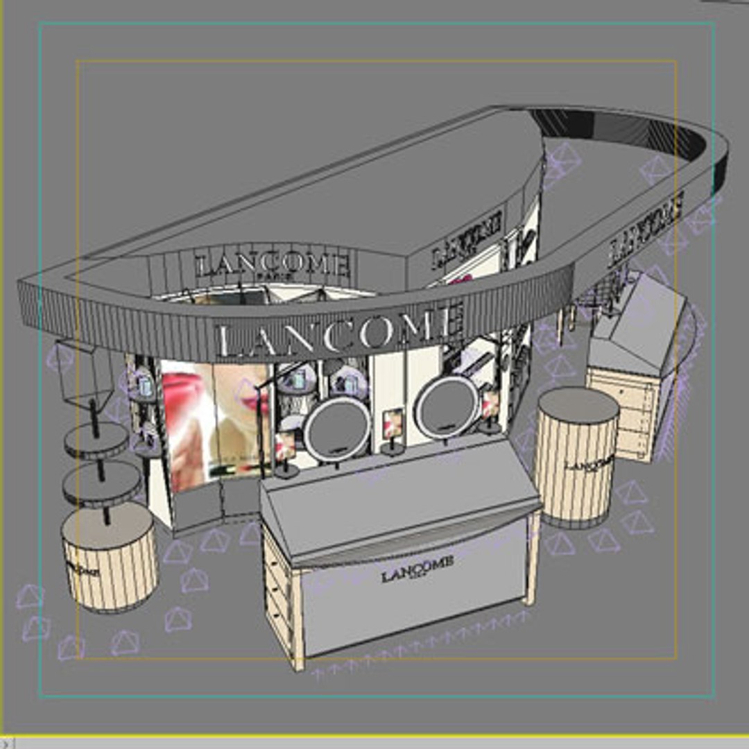 Loreal Lancome Stand 3d Max