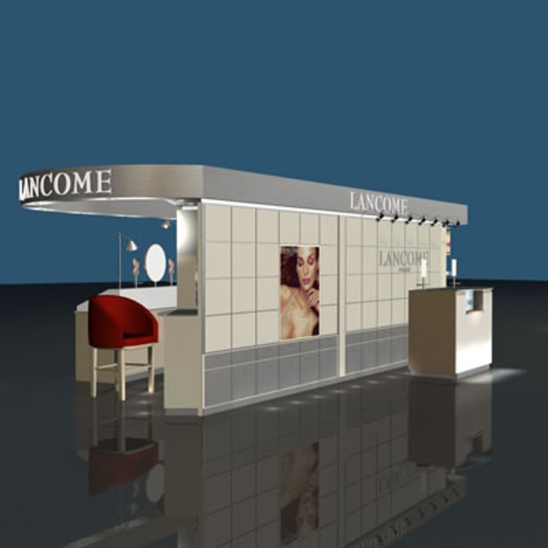 Loreal Lancome Stand 3d Max