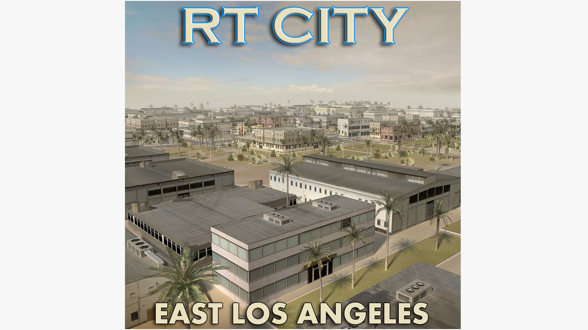 East Los Angeles Stylised Skyline 2021 3D Model - TurboSquid 1737433