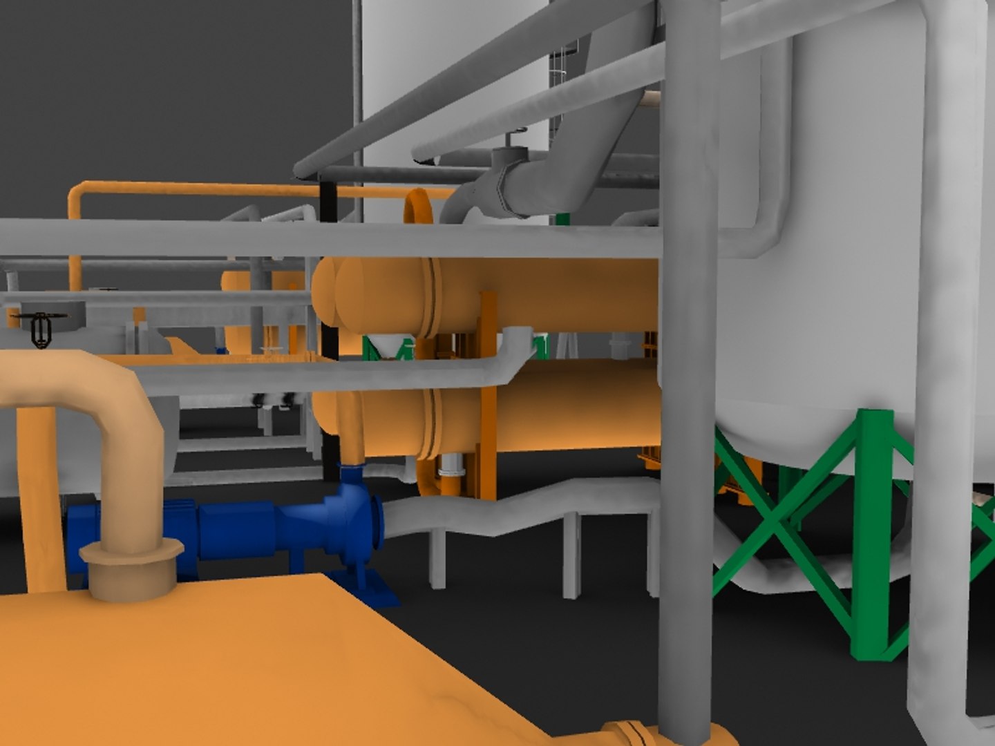3d distillation unit model