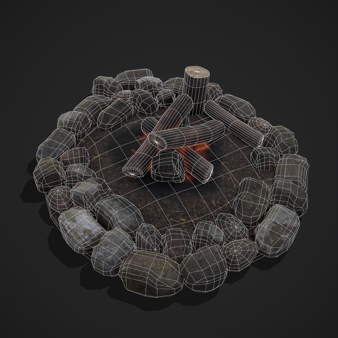 Small Fire Pit 3D Model - TurboSquid 1813709
