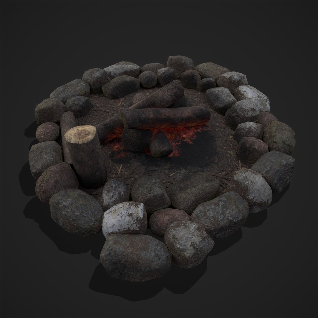 Small Fire Pit 3D Model - TurboSquid 1813709