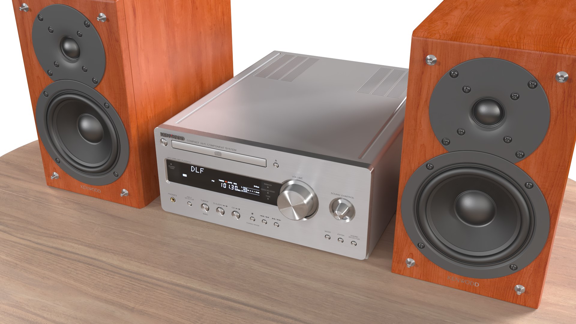 Kenwood Compact HI-FI Component System 3D Model - TurboSquid 2186050