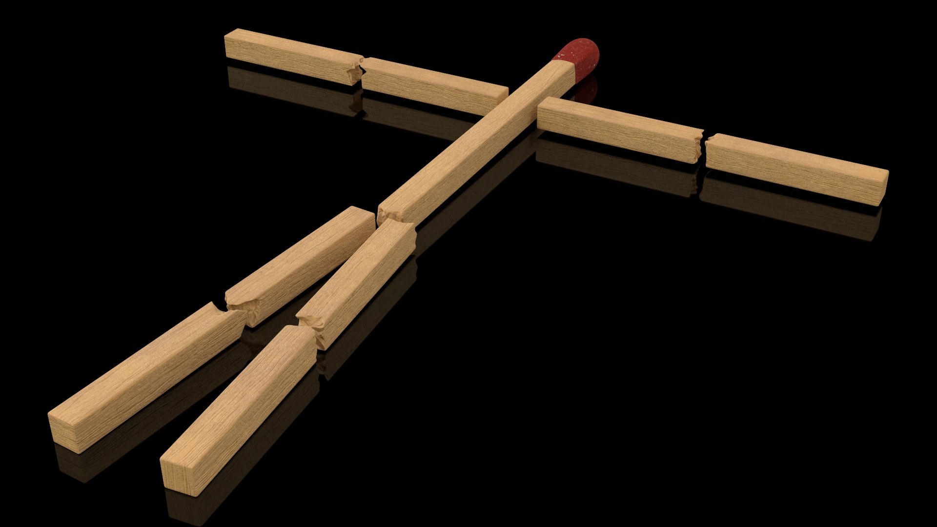 Matchstick Man 3D - TurboSquid 2028425