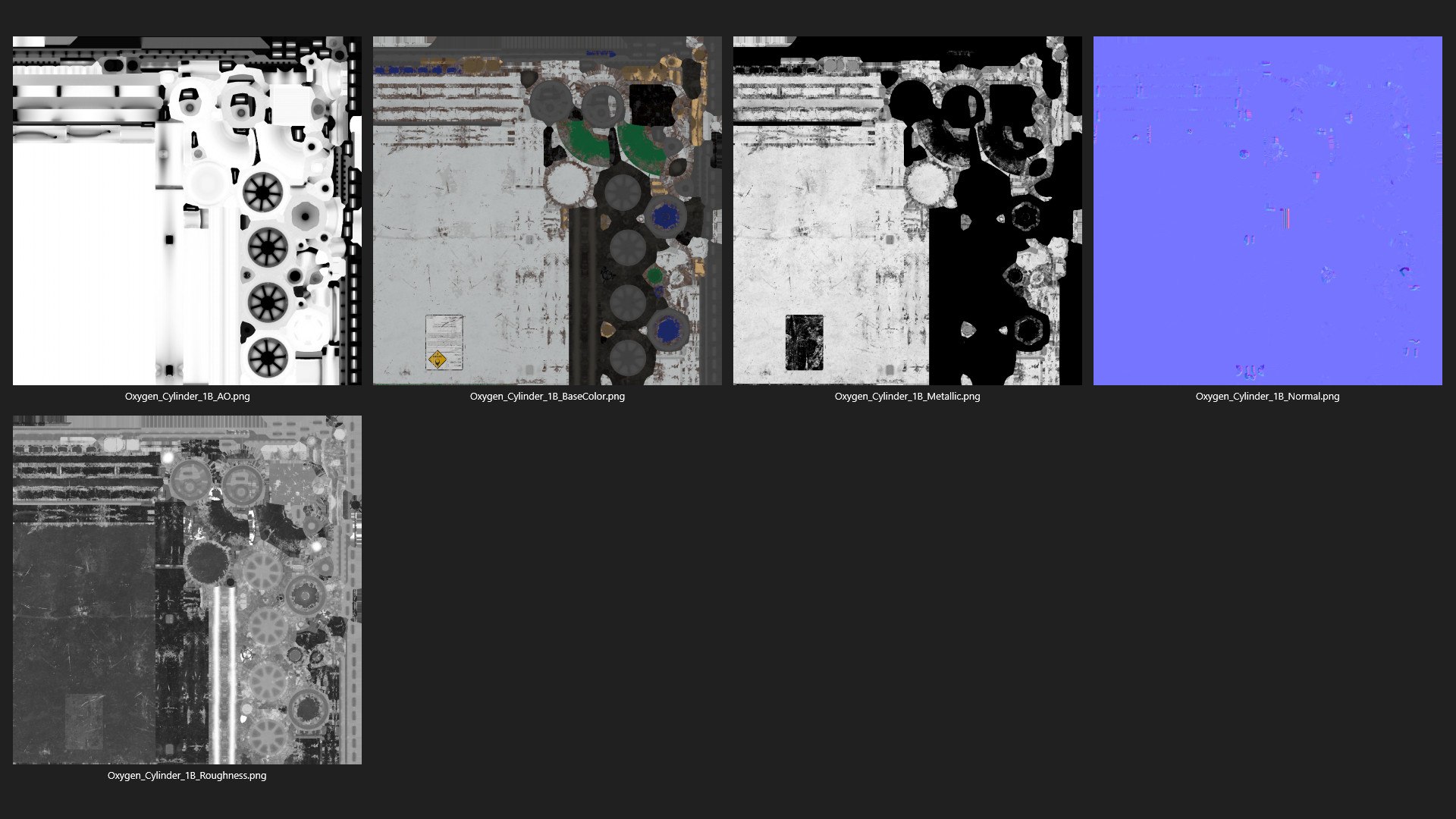 3D Oxygen Cylinder 1B Model - TurboSquid 2066330
