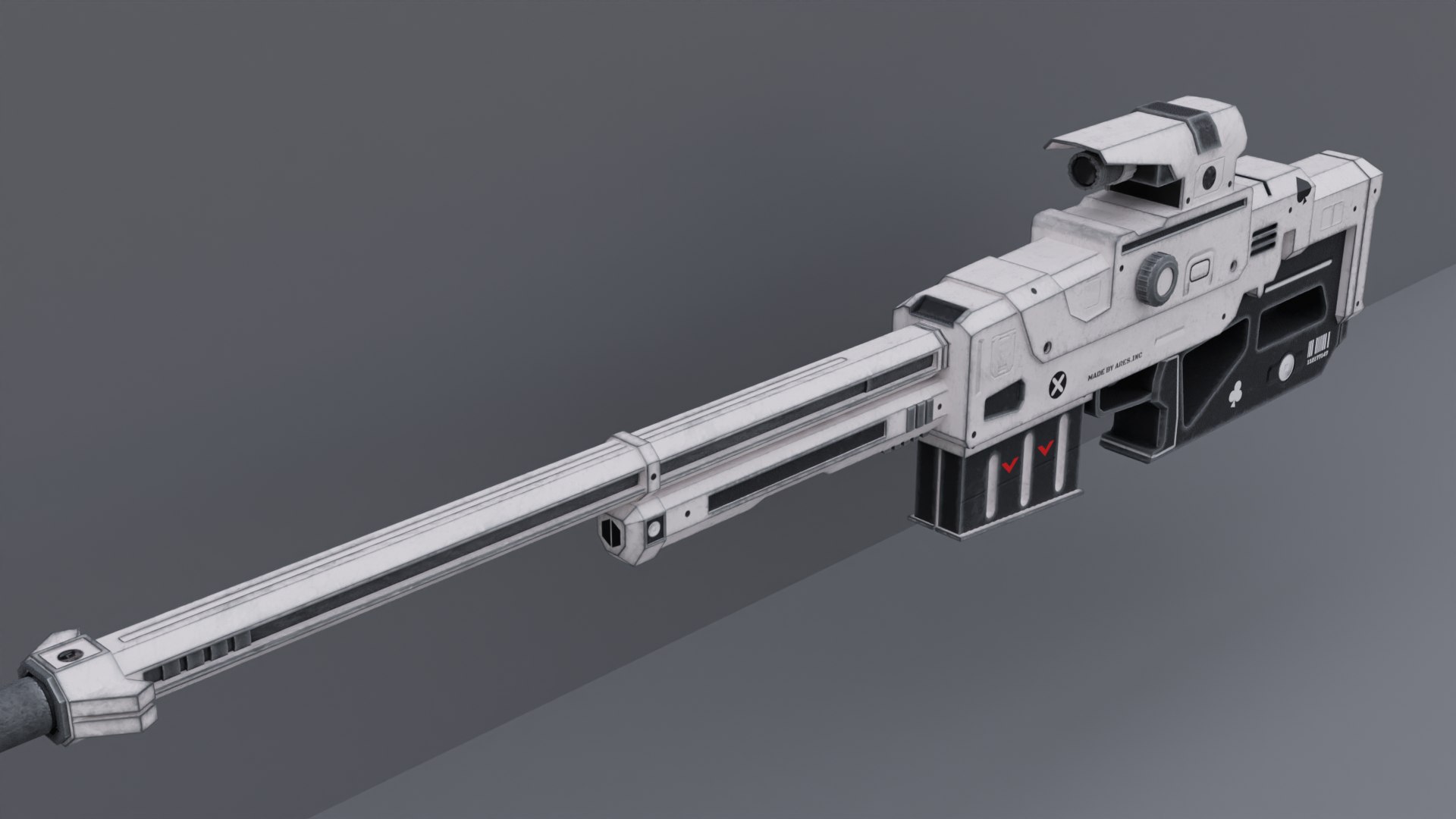 3D Stylized Sniper Rifle Weapon Model - TurboSquid 2283845