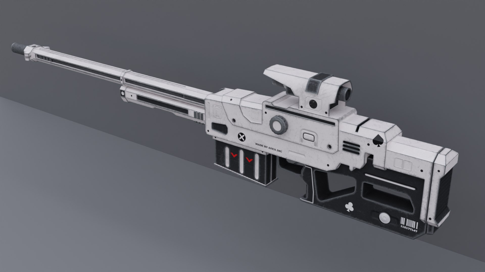 3D Stylized Sniper Rifle Weapon Model - TurboSquid 2283845