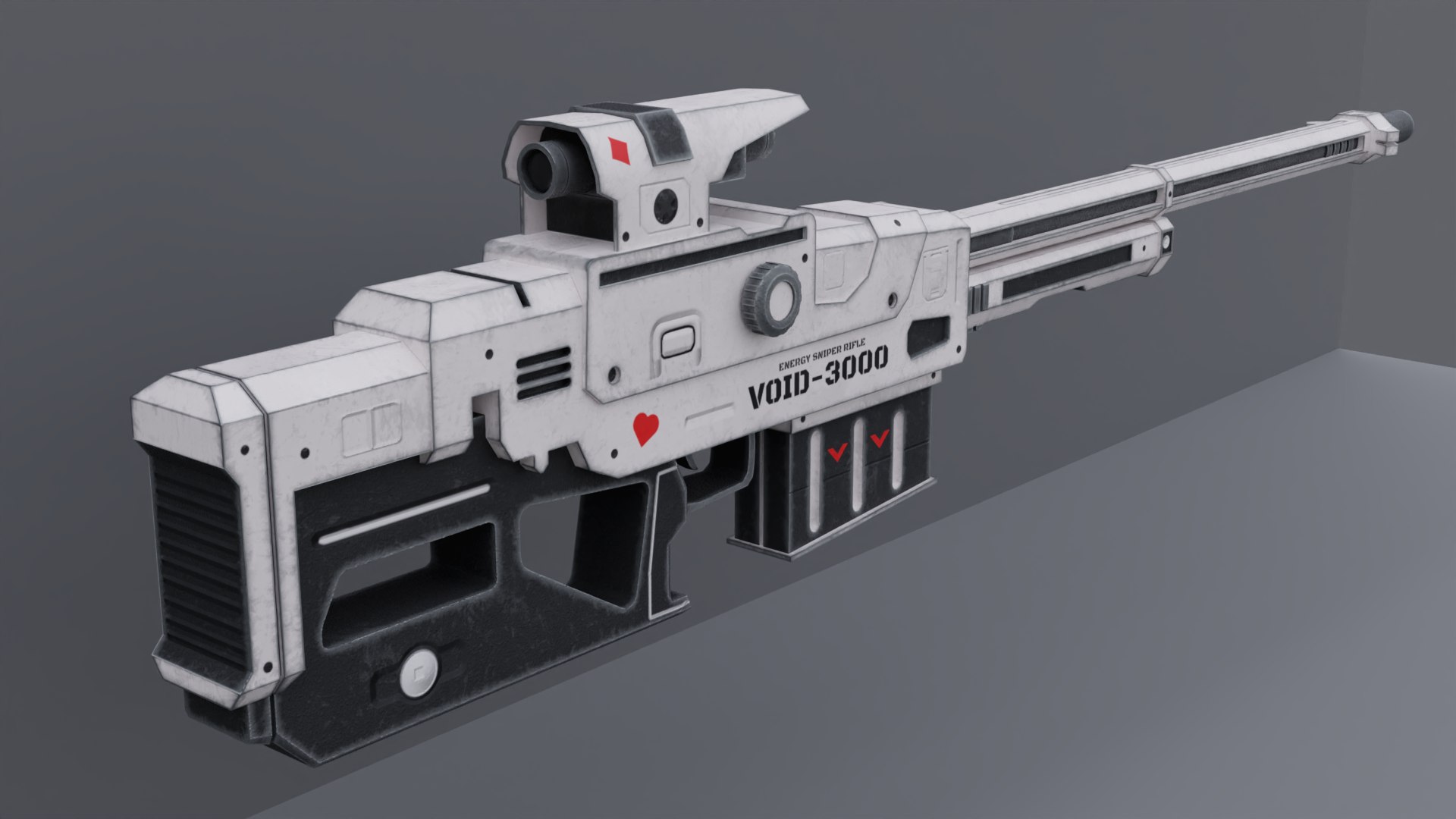 3D Stylized Sniper Rifle Weapon Model - TurboSquid 2283845