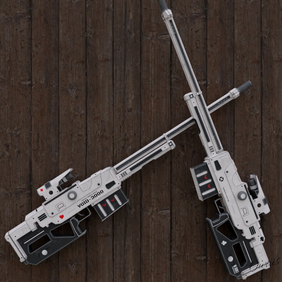 3D Stylized Sniper Rifle Weapon Model - TurboSquid 2283845