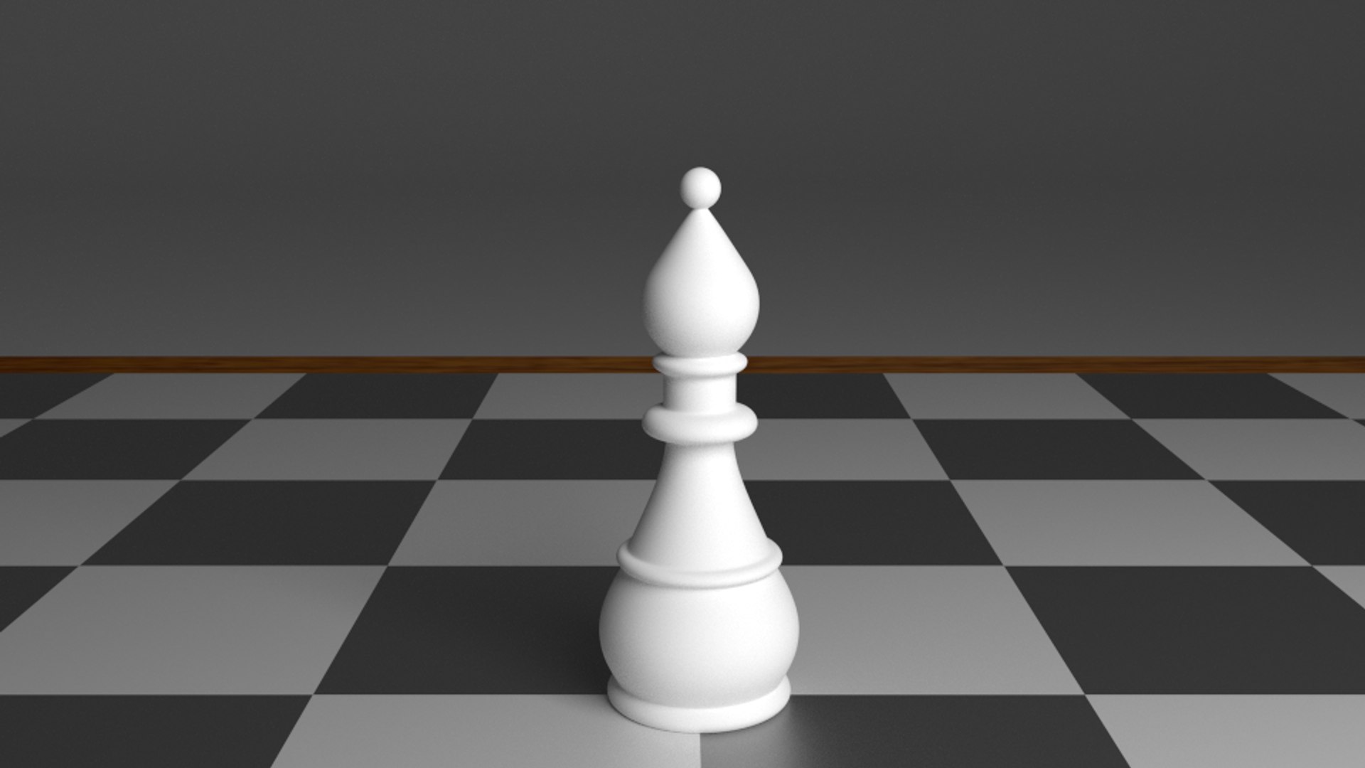 Bishop Piece Chess 3d Obj