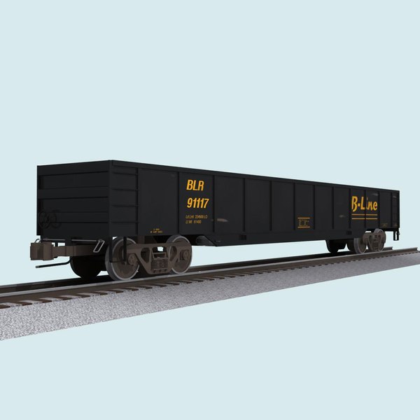 3d train car model
