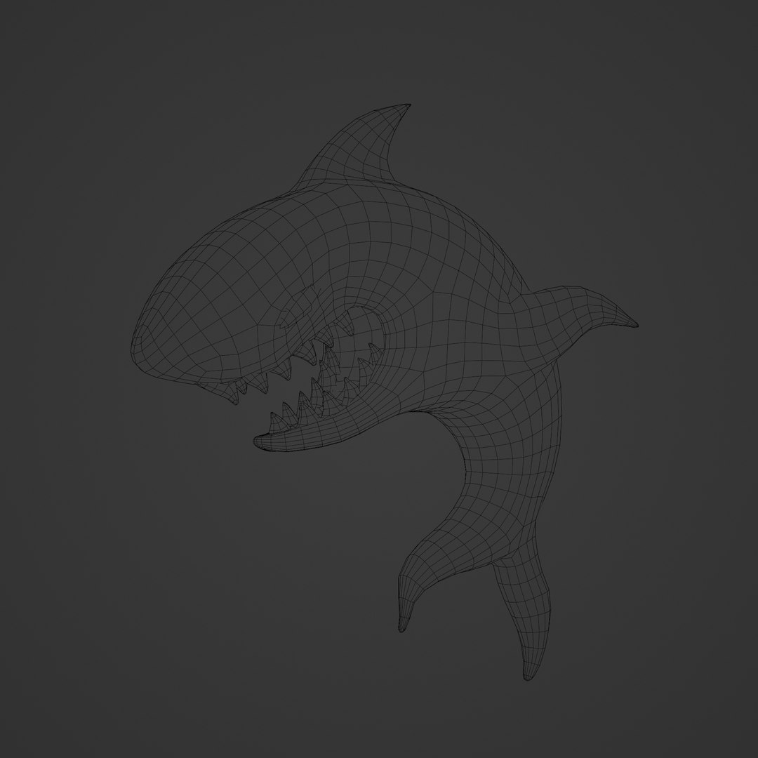 3D Stylized Shark - TurboSquid 2200142
