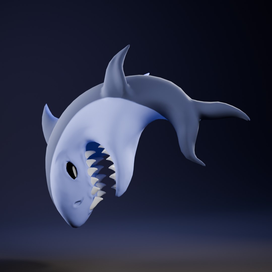 3D Stylized Shark - TurboSquid 2200142
