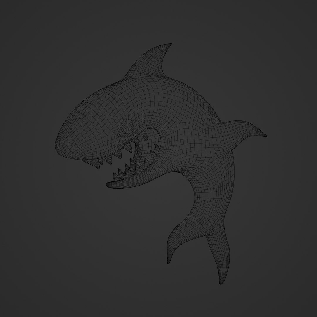 3D Stylized Shark - TurboSquid 2200142