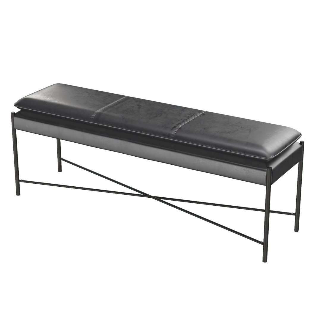 3D Model Kara Cushioned X Bench BCH6402A - TurboSquid 2118890