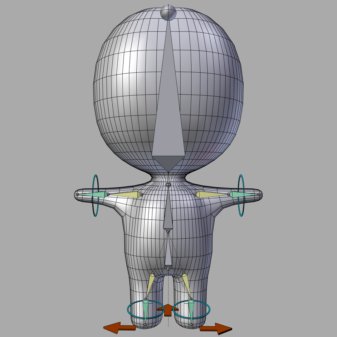 3D stickman character rig - TurboSquid 1412016