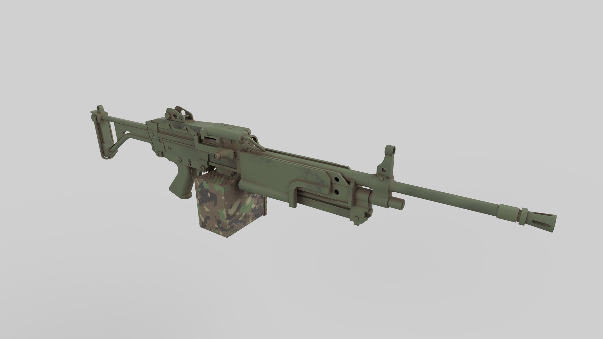 Machine Gun Model - TurboSquid 2091348