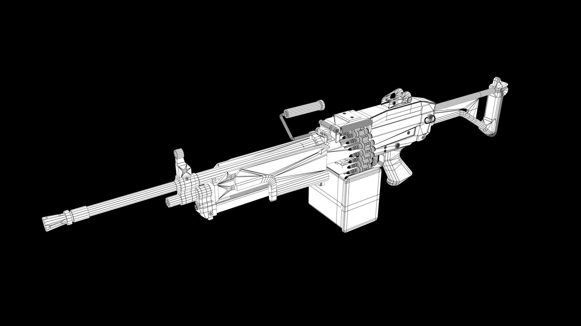 Machine Gun Model - TurboSquid 2091348