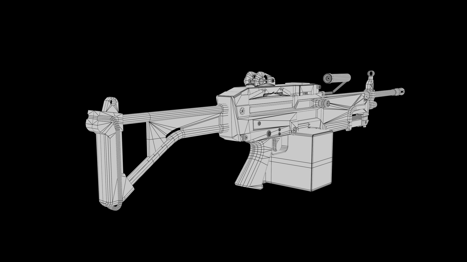 Machine Gun Model - TurboSquid 2091348