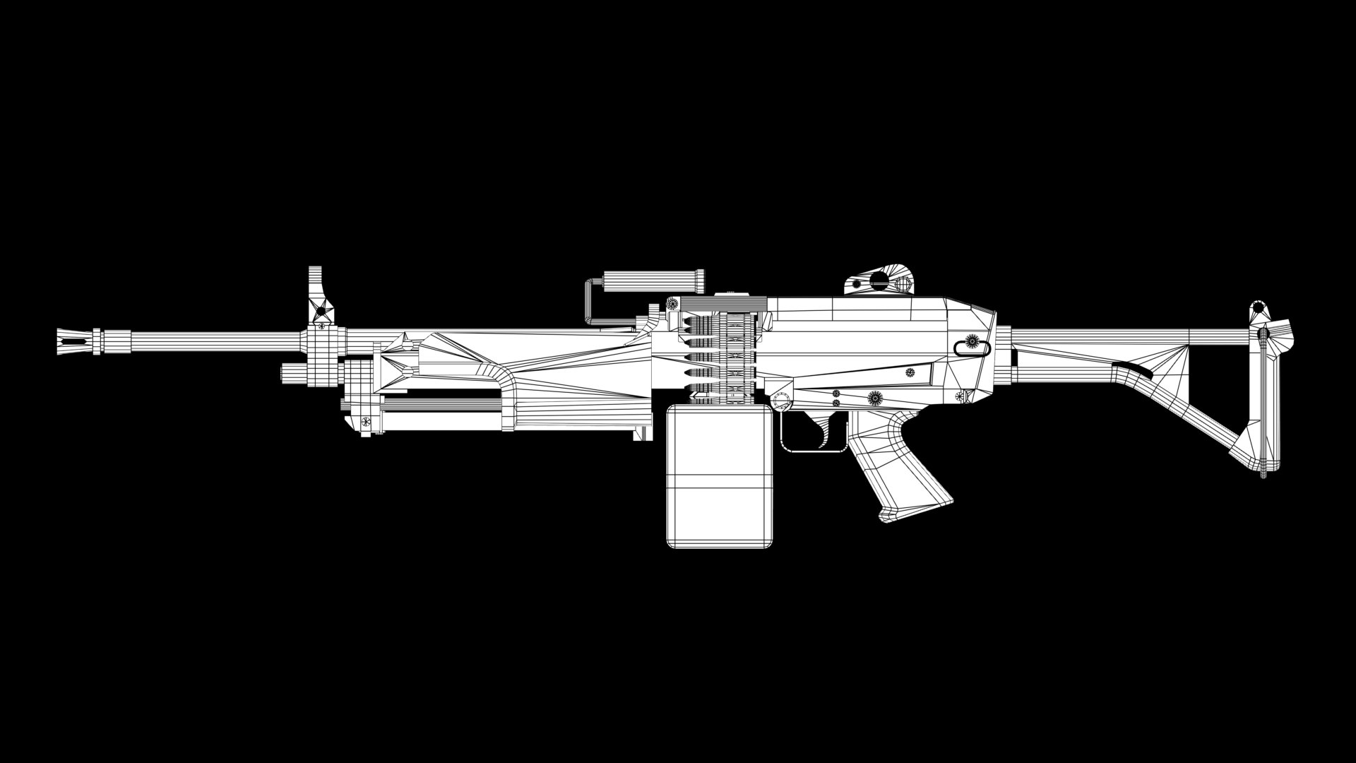 Machine Gun Model - TurboSquid 2091348