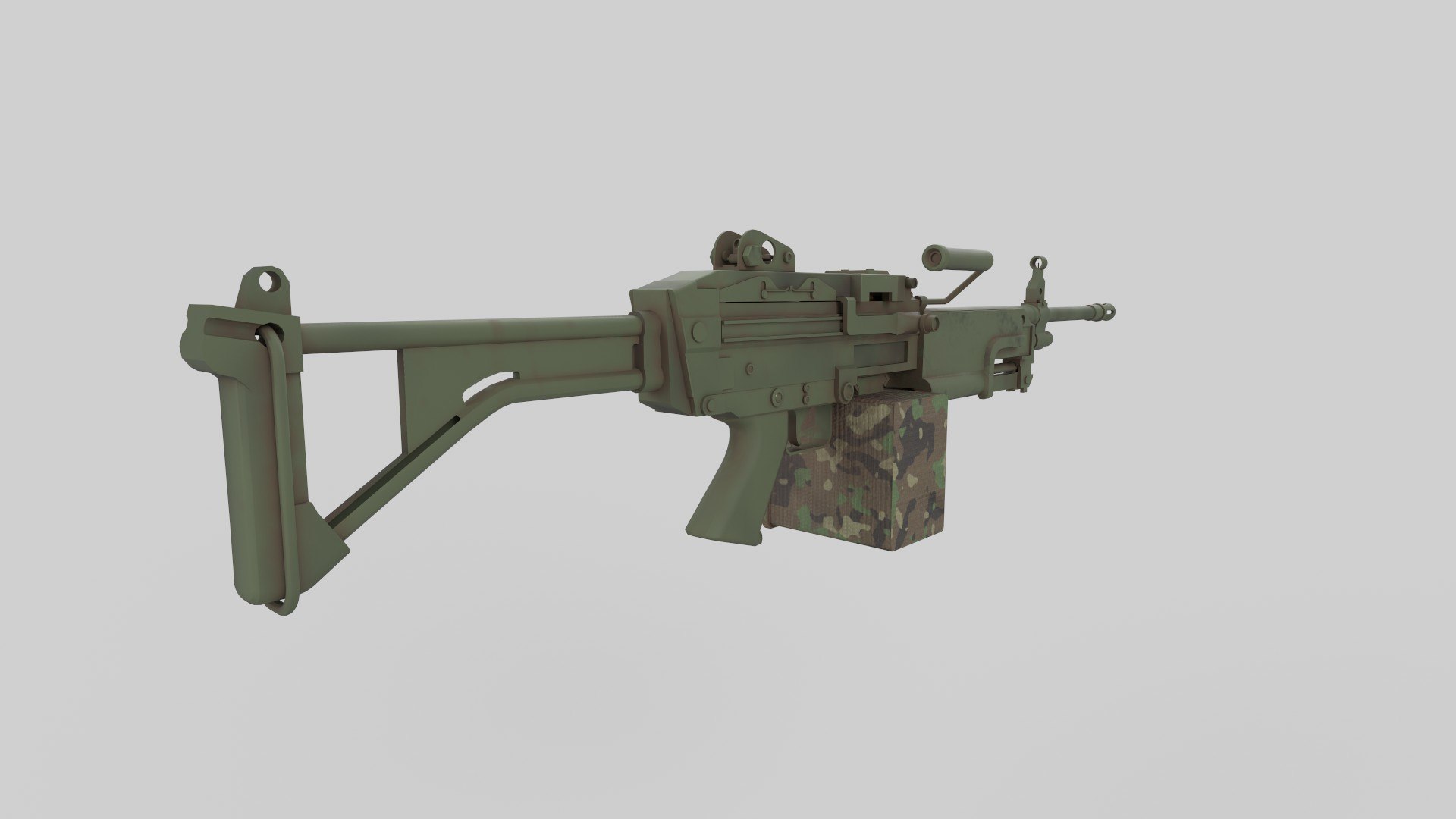 Machine Gun Model - TurboSquid 2091348