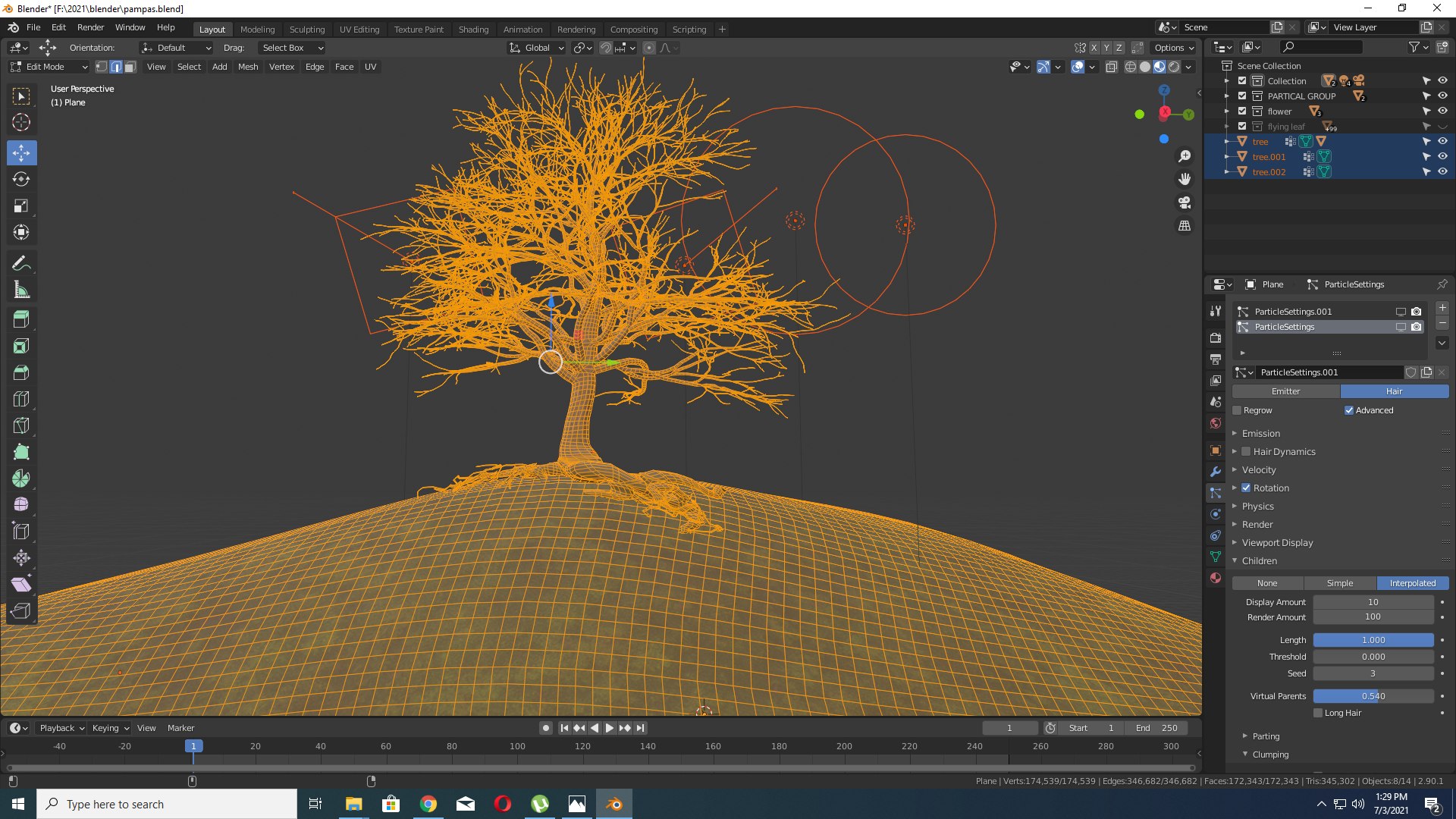 3D Model Night Aurora Borealis Tree - TurboSquid 1754775