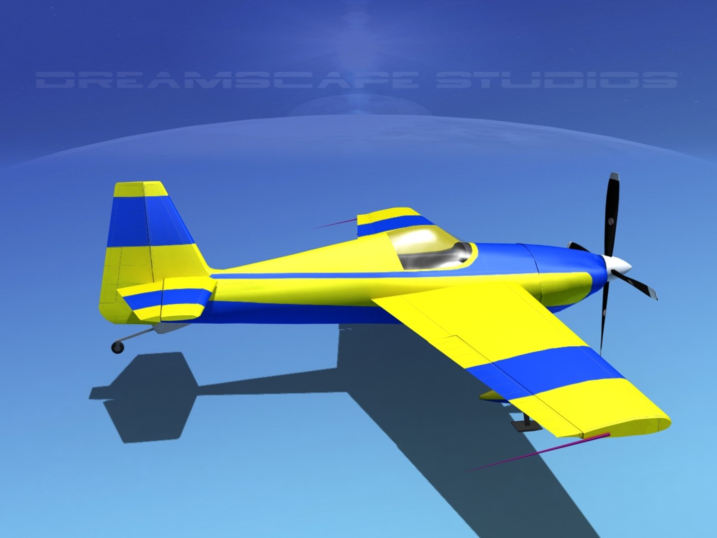 Extra Sport Flugzeugbau Ea300 3d Model