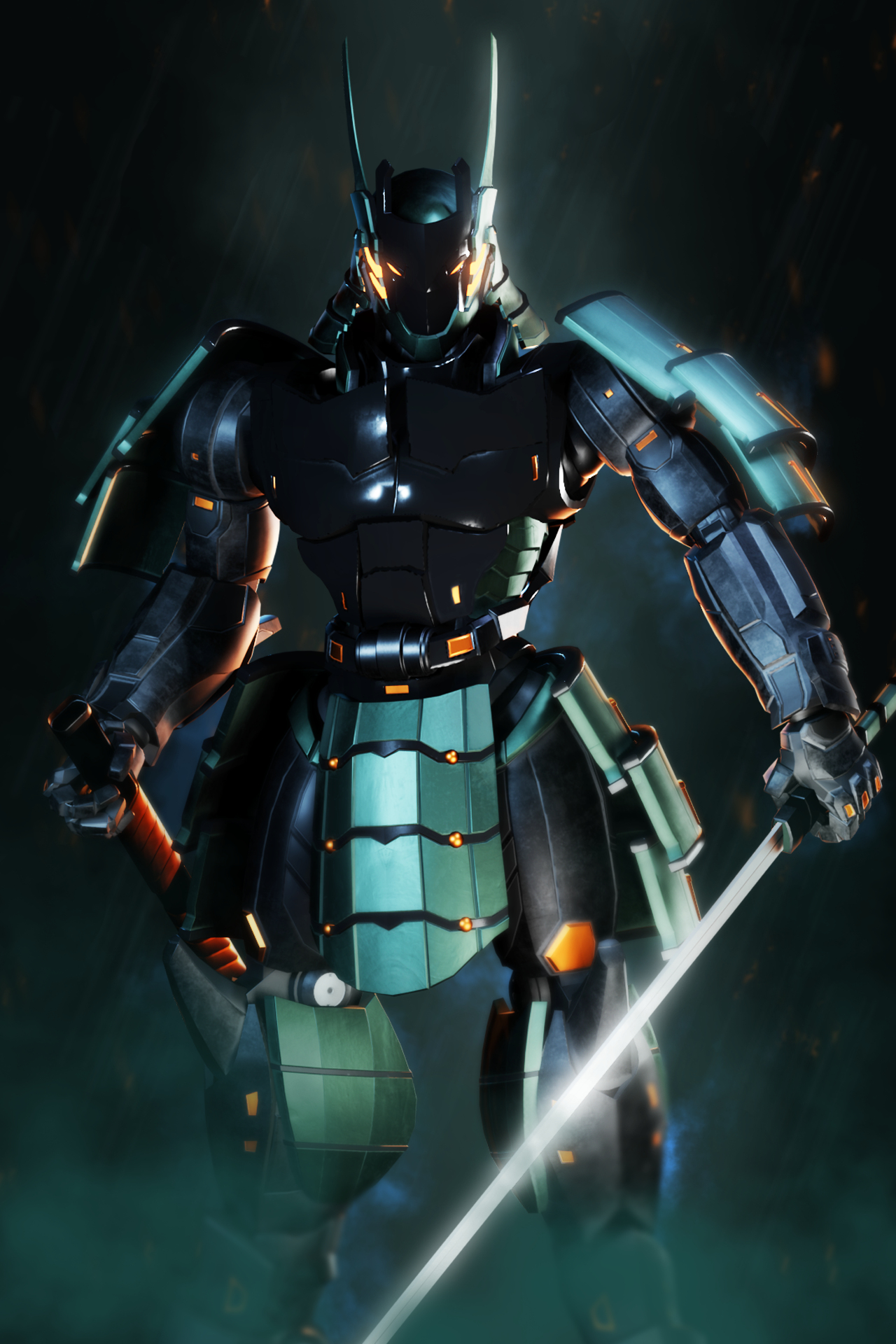 사무라이 로봇 자산 3D 모델 - TurboSquid 1488338