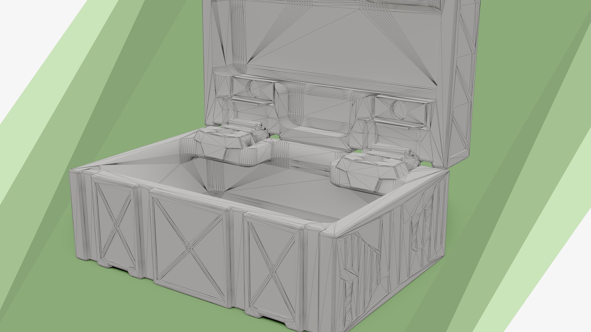 3D model Sci-fi Chest - rigged animated - game ready - TurboSquid 1906759