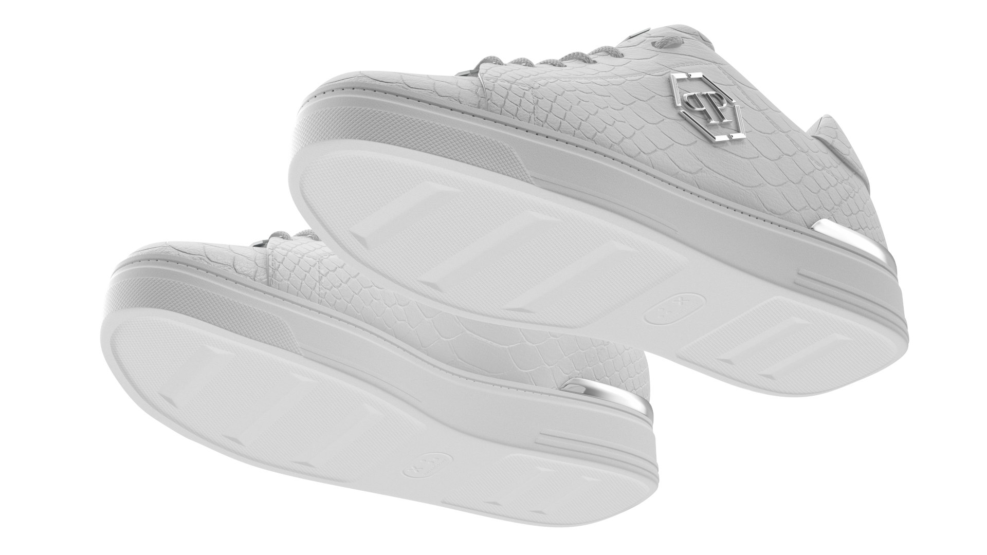 3D model Python Lo-Top Sneakers Philipp Plein White - TurboSquid 2112228