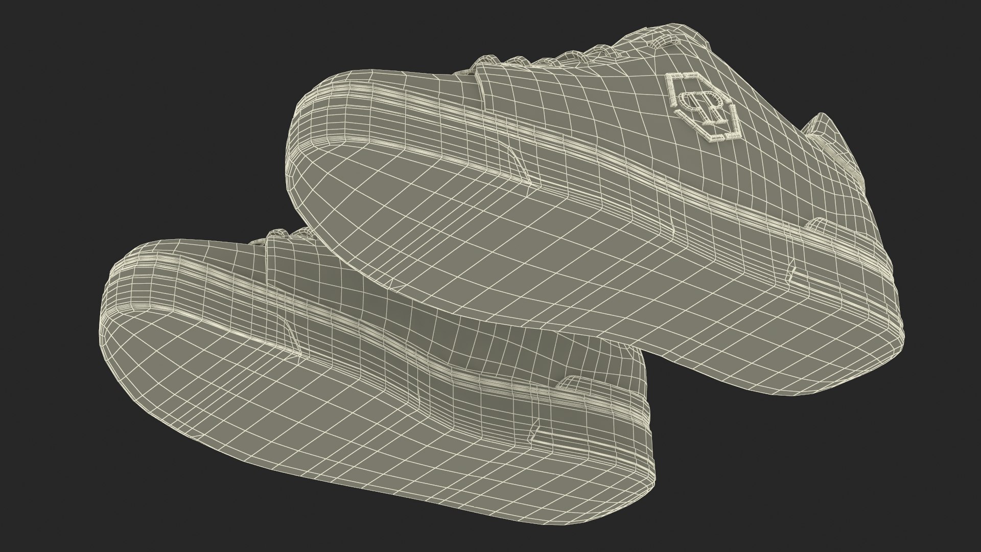 3D Model Python Lo-Top Sneakers Philipp Plein White - TurboSquid 2112228