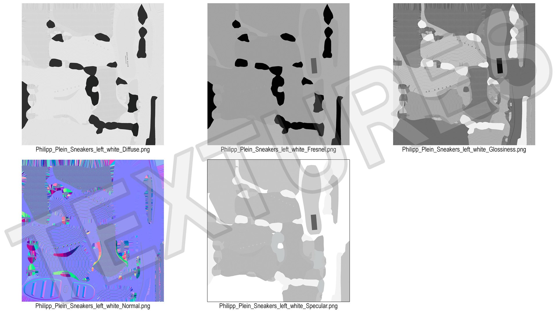 3D model Python Lo-Top Sneakers Philipp Plein White - TurboSquid 2112228