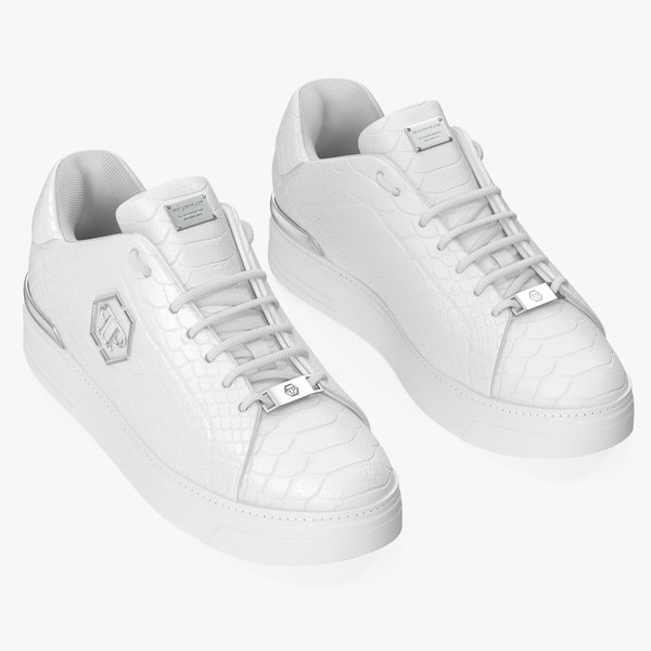 Python Lo-Top Sneakers Philipp Plein White3Dモデル - TurboSquid 2112228