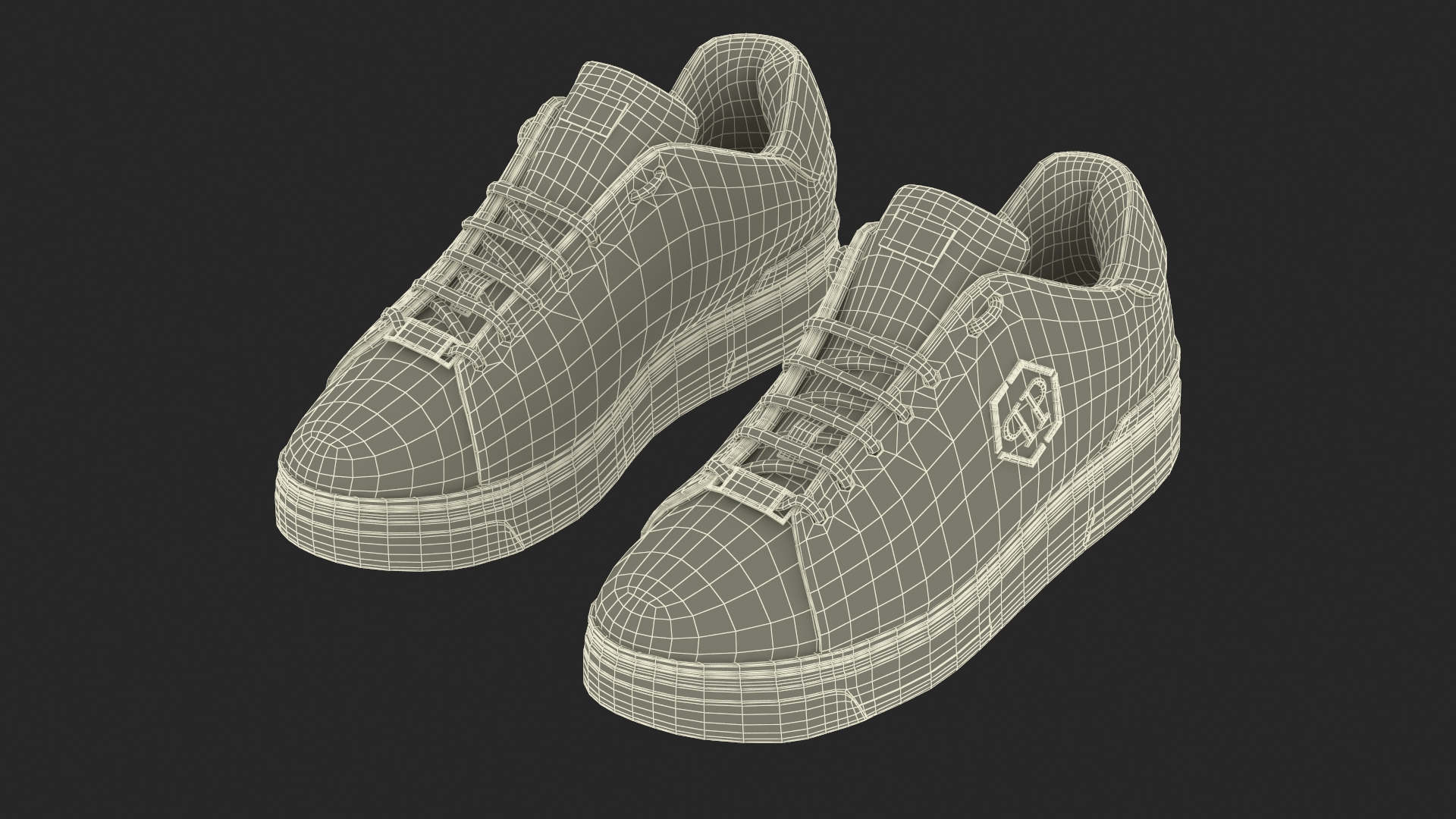 3D model Python Lo-Top Sneakers Philipp Plein White - TurboSquid 2112228