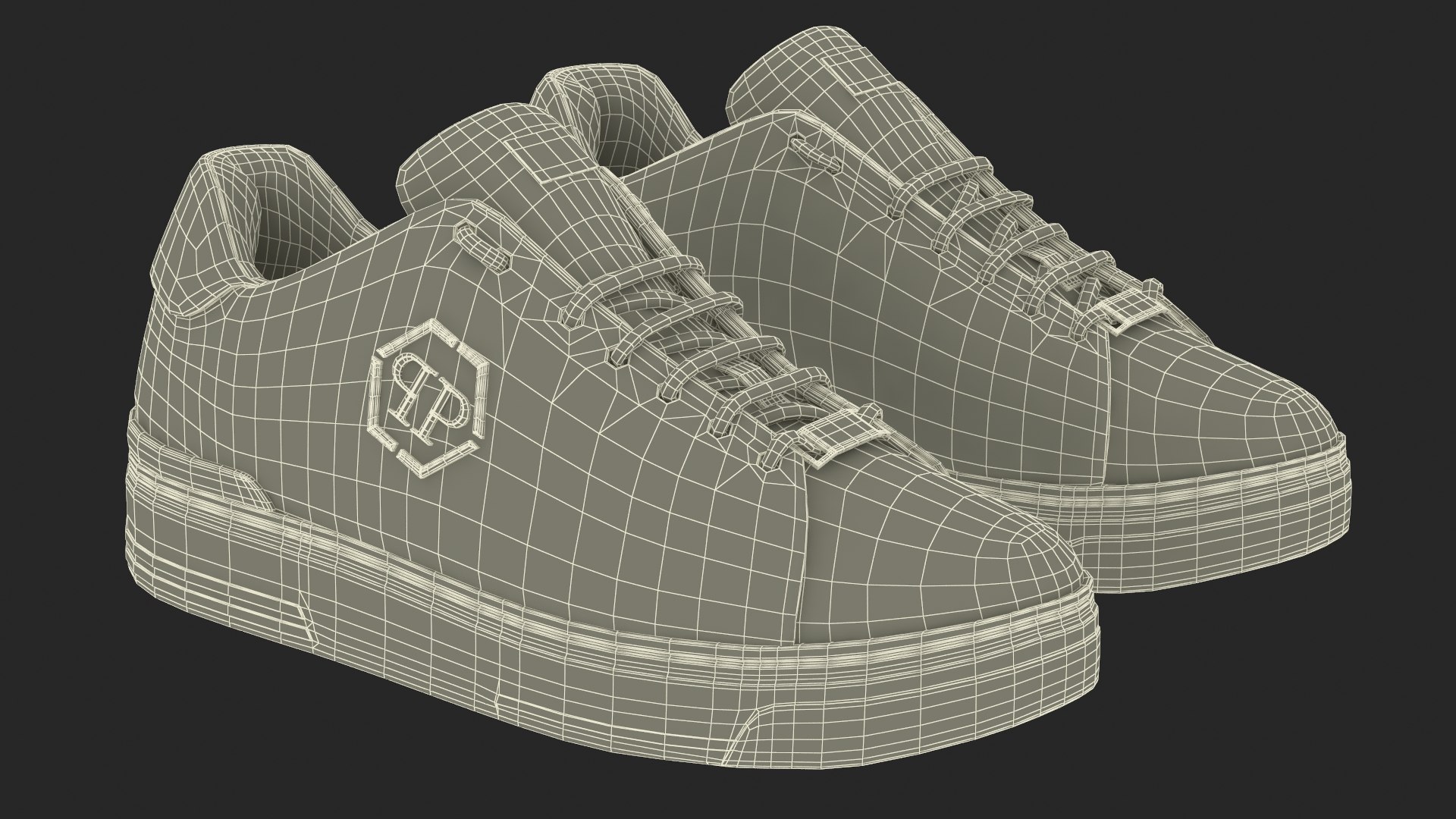 3D model Python Lo-Top Sneakers Philipp Plein White - TurboSquid 2112228
