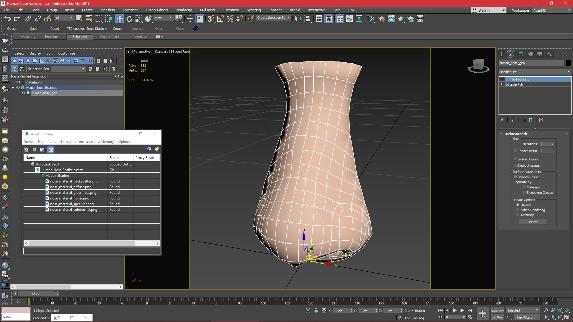 Human Nose Realistic V01 3D Model - TurboSquid 2380211