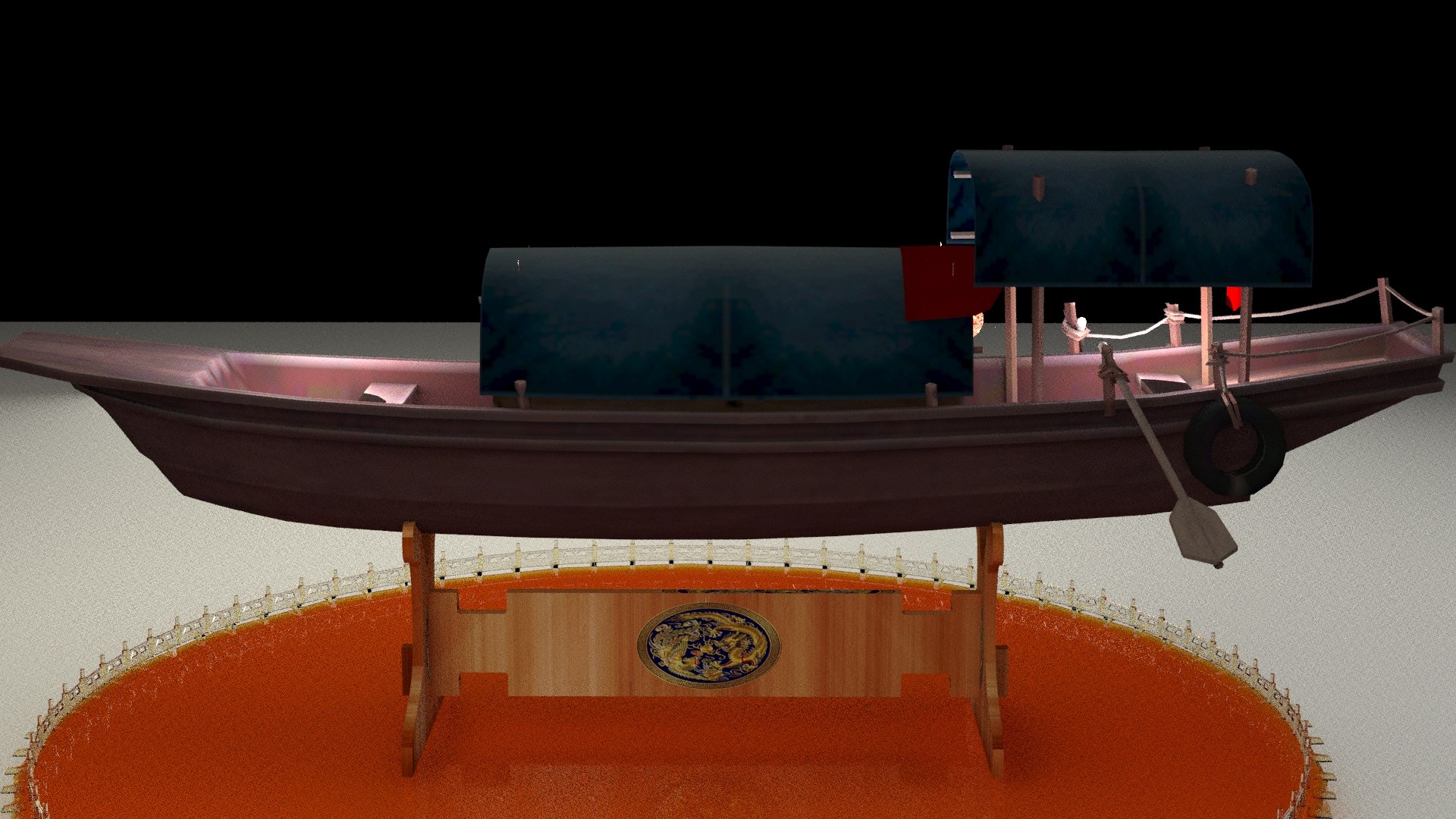 3D Model Chinese Junl Boat - TurboSquid 1935751