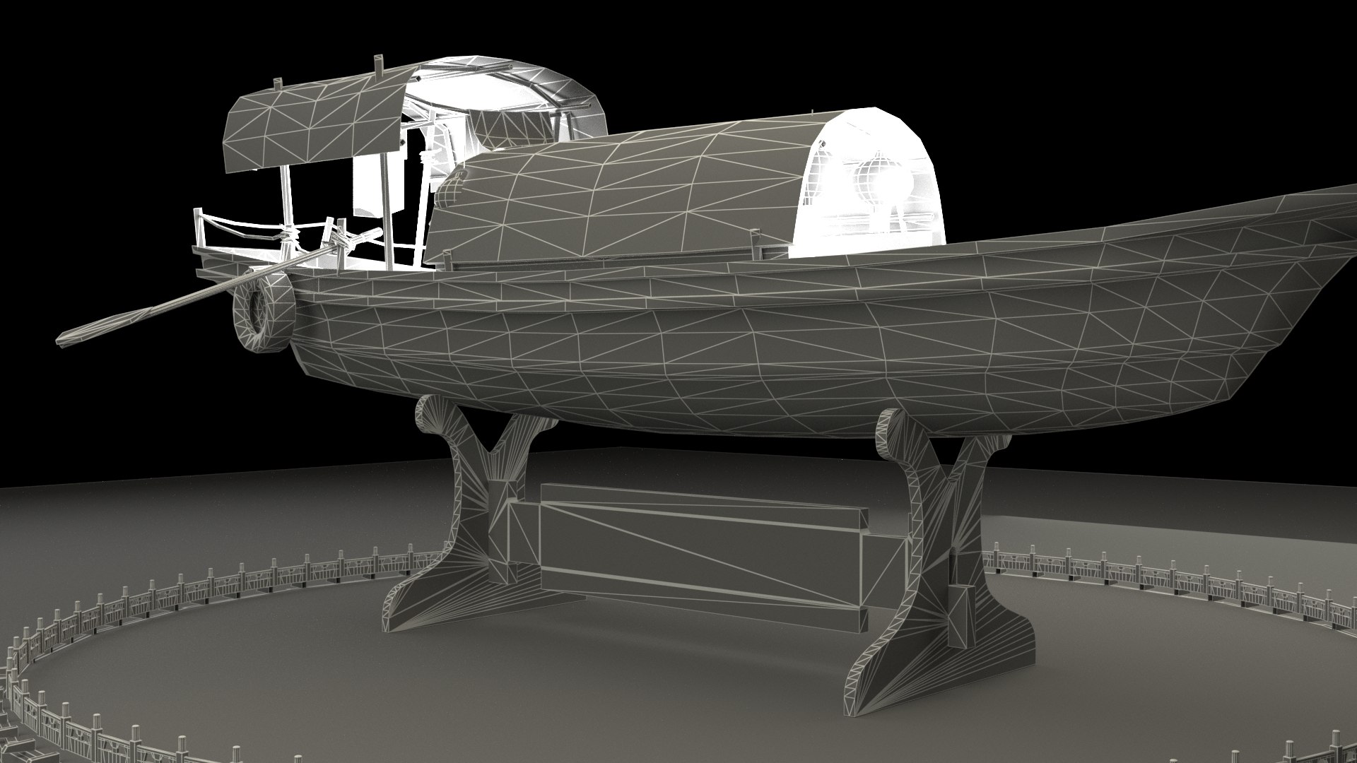 3D Model Chinese Junl Boat - TurboSquid 1935751