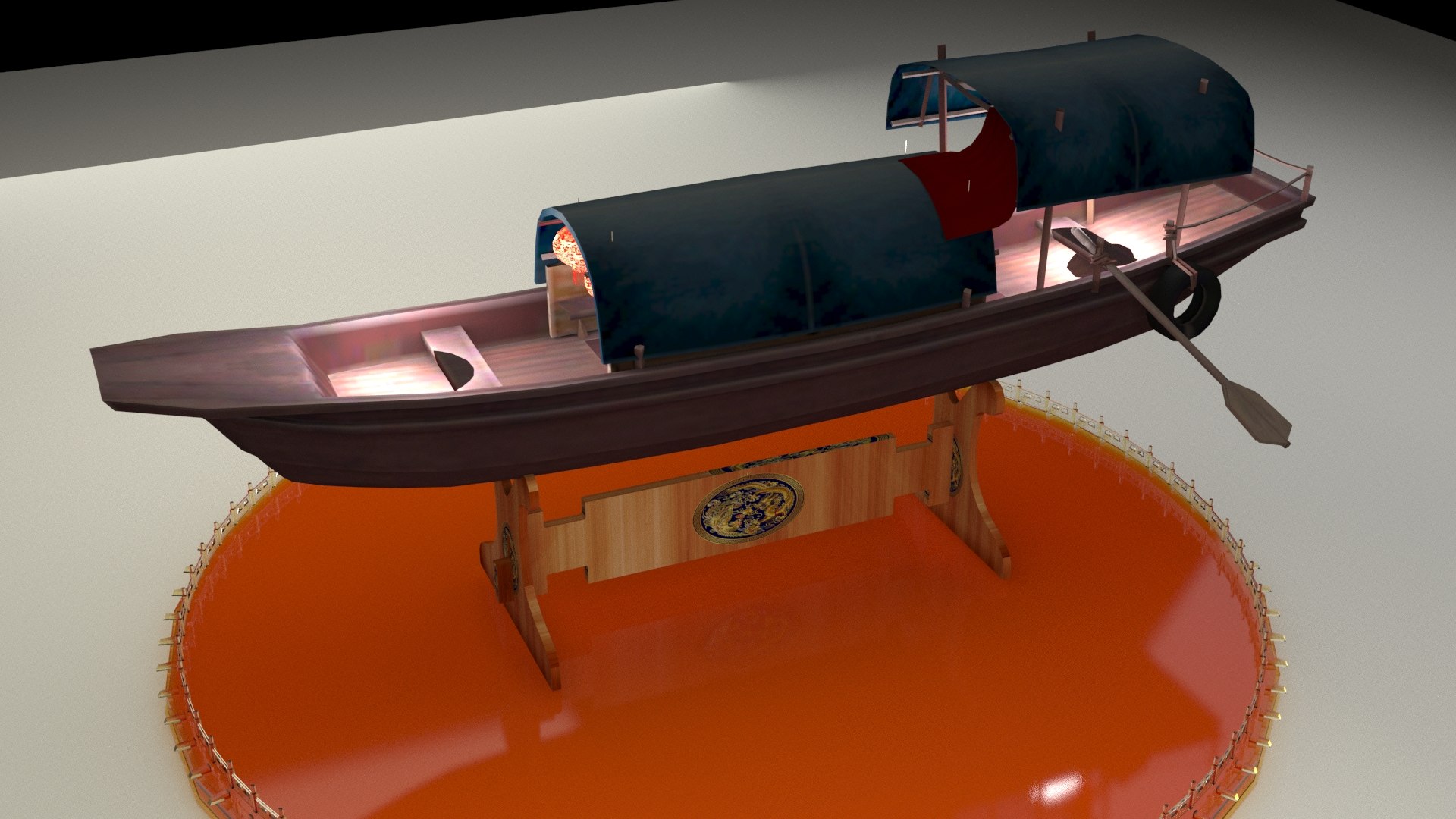 3D Model Chinese Junl Boat - TurboSquid 1935751