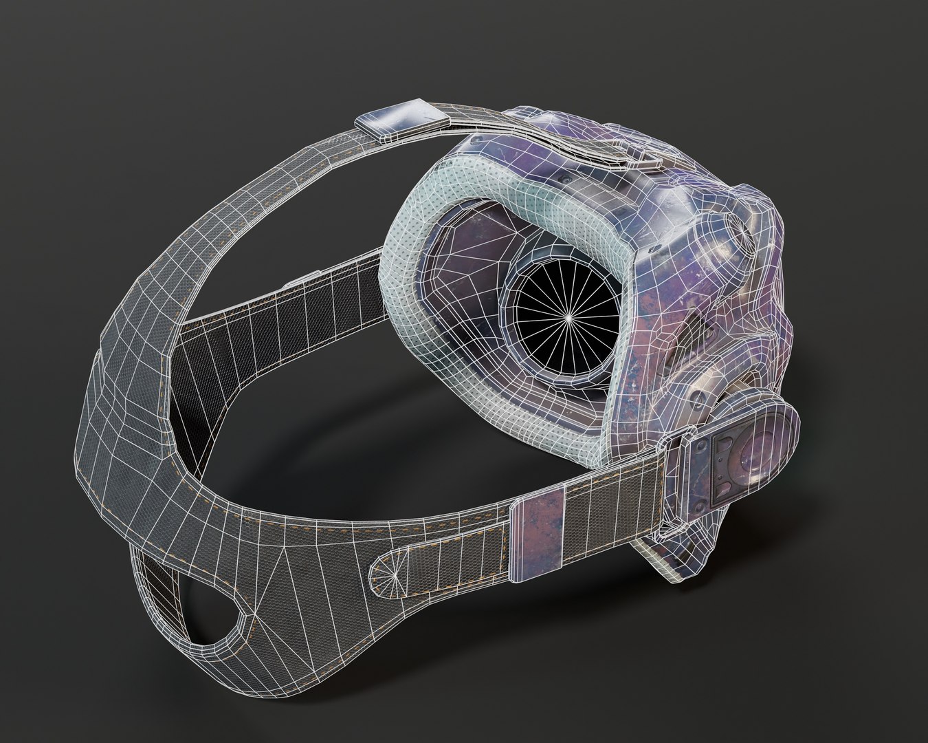 3D Sci-Fi Nano Hacker Headset Visor MK2 - TurboSquid 2357130