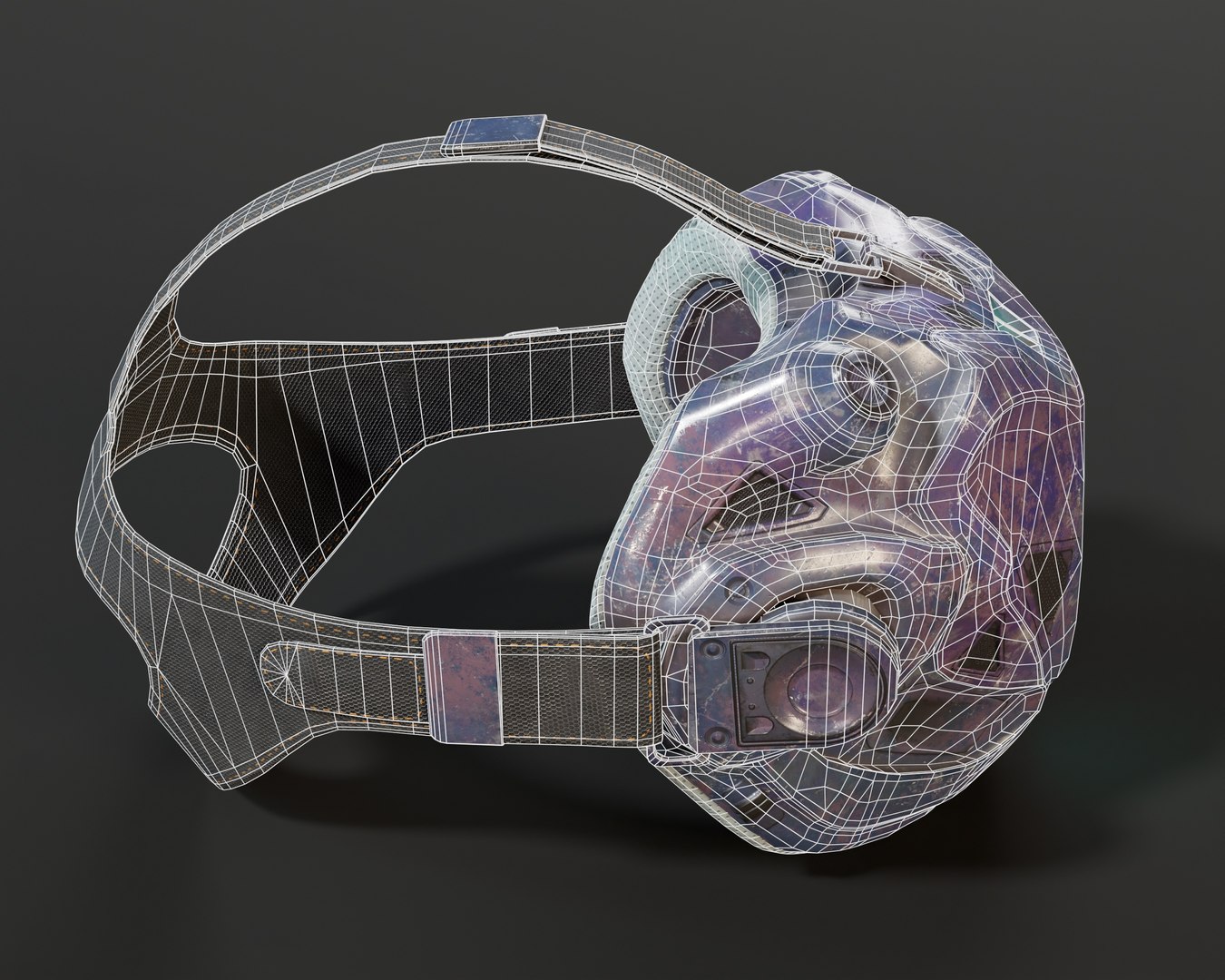 3D Sci-Fi Nano Hacker Headset Visor MK2 - TurboSquid 2357130