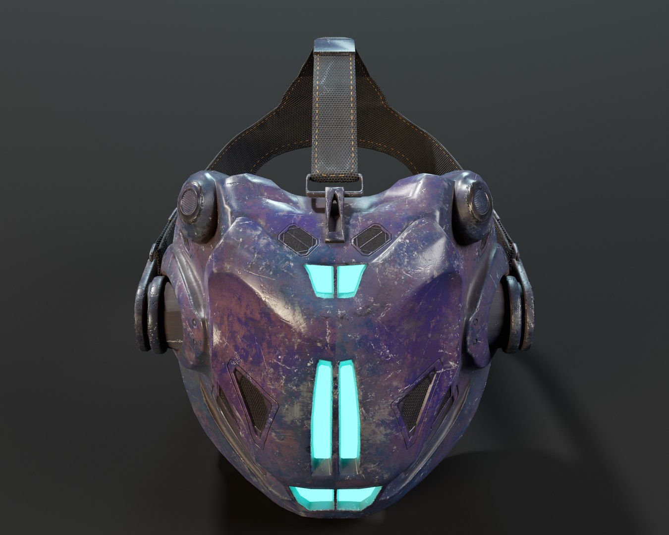 3D Sci-Fi Nano Hacker Headset Visor MK2 - TurboSquid 2357130