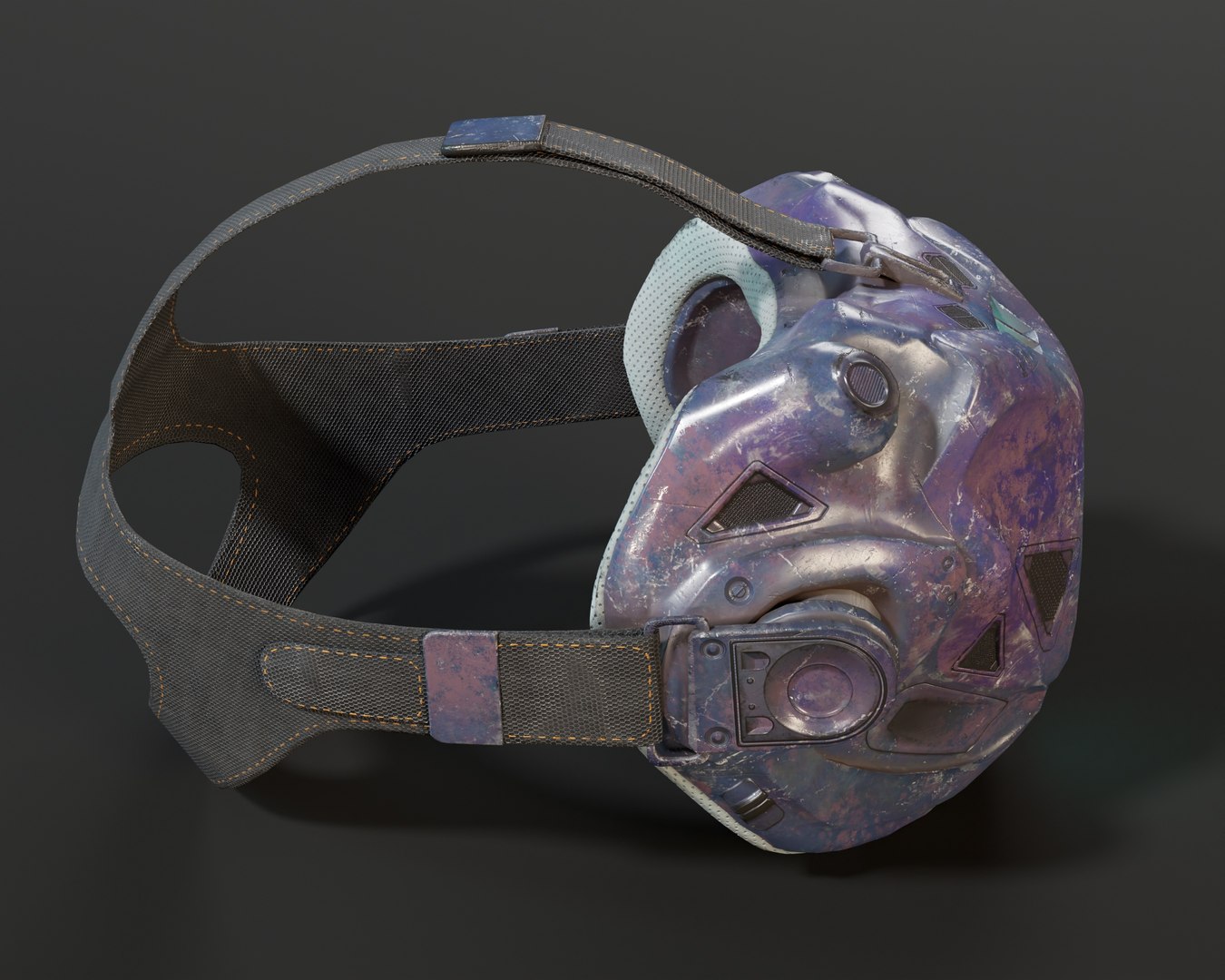 3D Sci-Fi Nano Hacker Headset Visor MK2 - TurboSquid 2357130