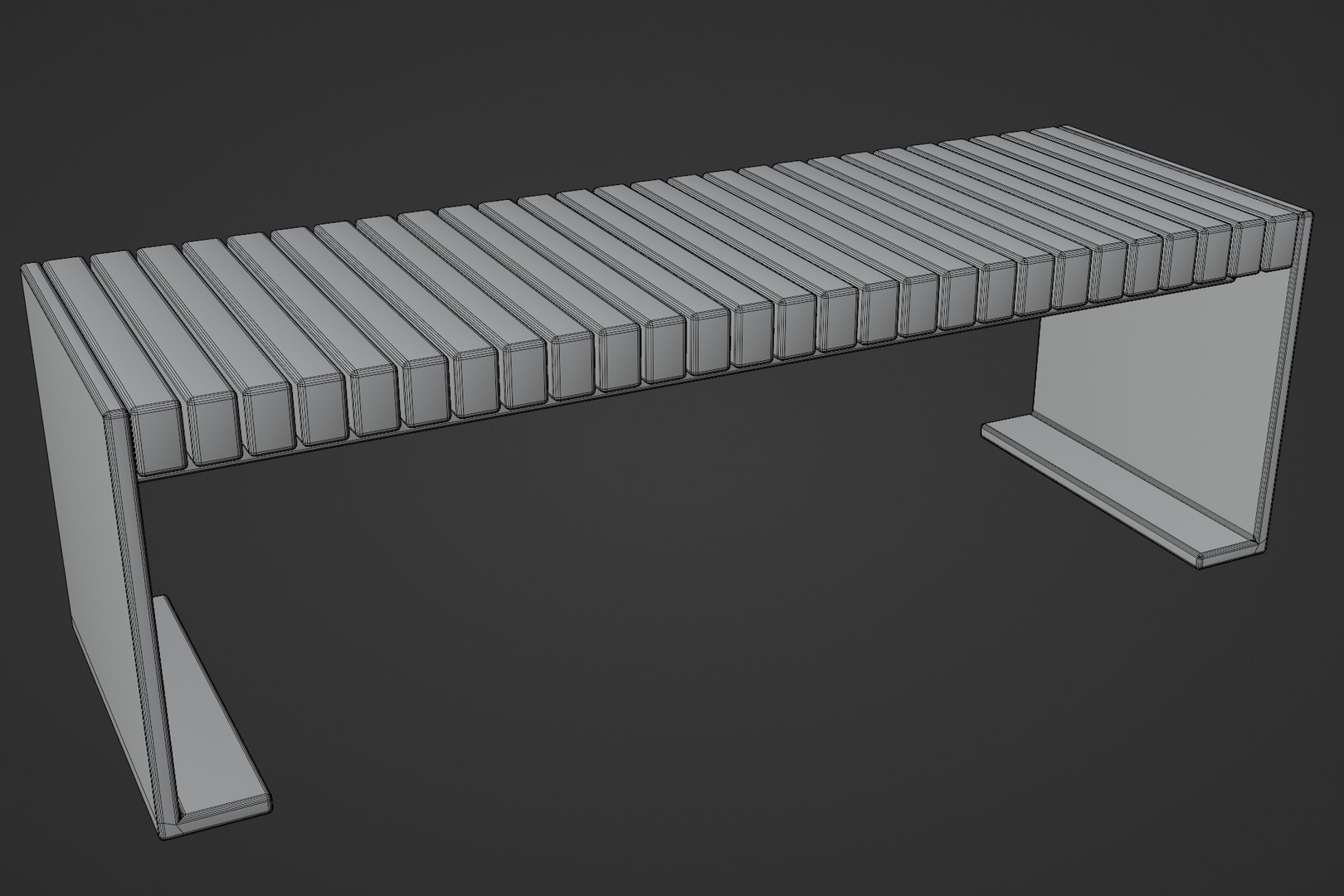 3D Model Cartoon Bench 9 - TurboSquid 2030711