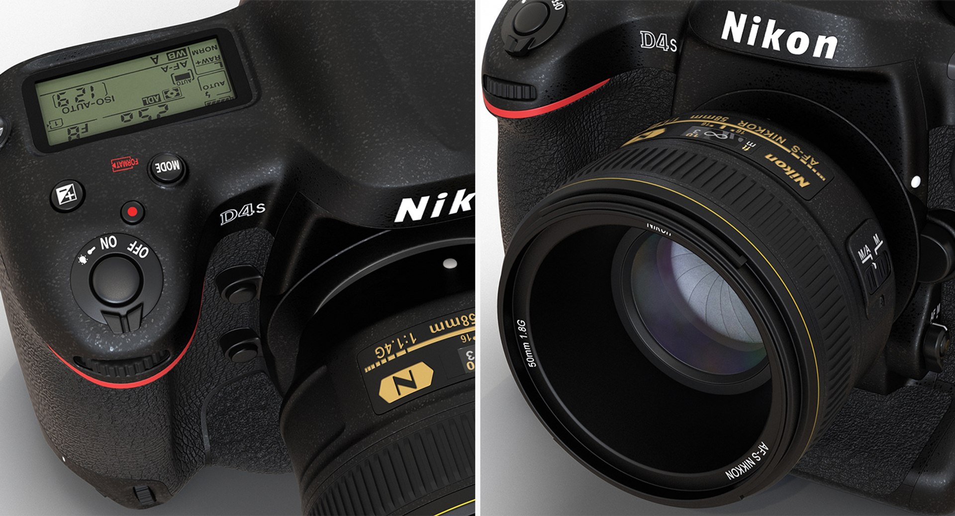 Professional Dslr Cameras Nikon 3D Model - TurboSquid 1215950