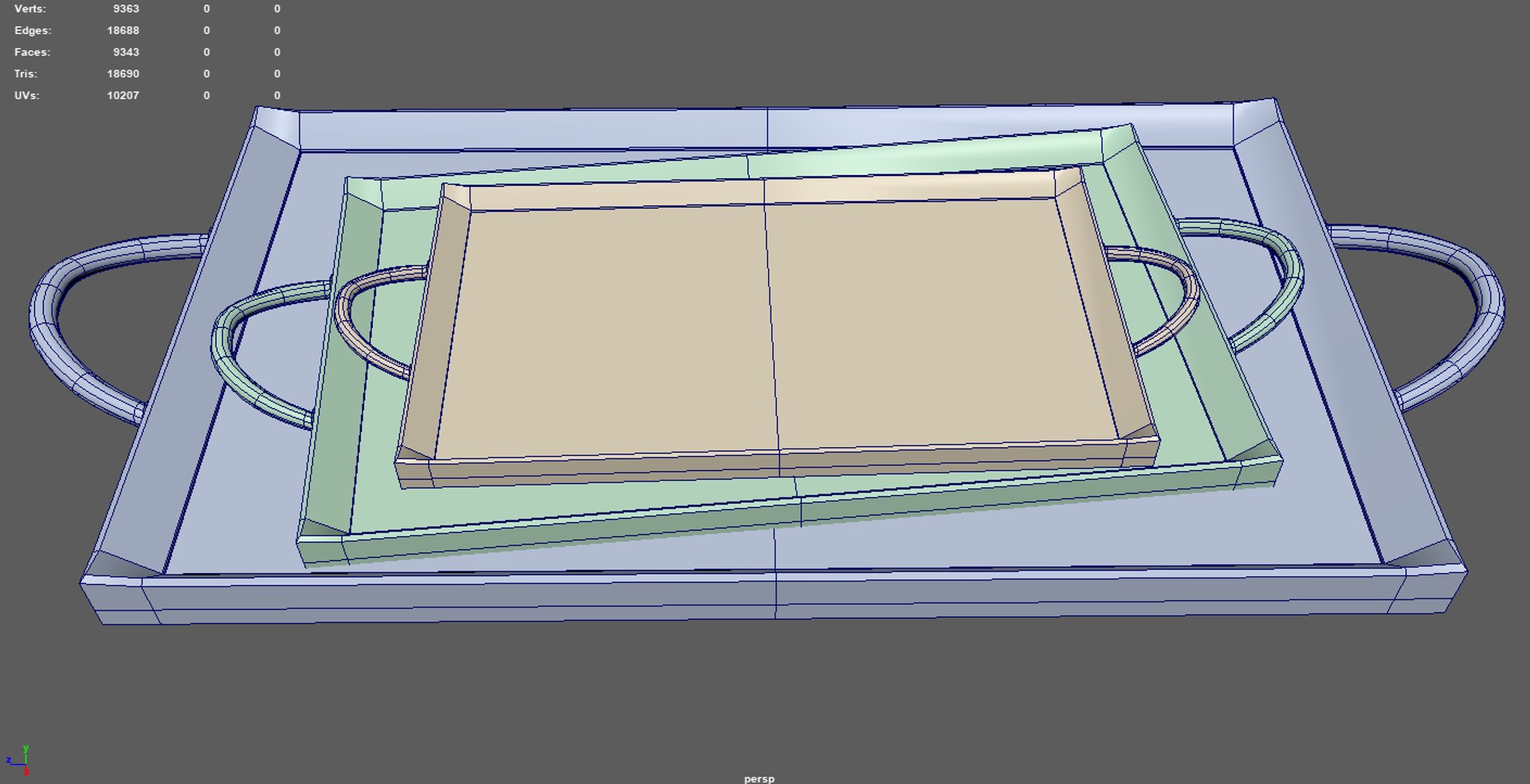 Kitchen Trays 3D Model - TurboSquid 1224355